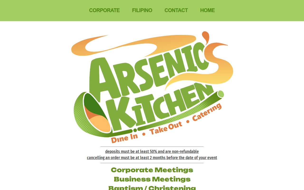 Arsenio's Kitchen Menu